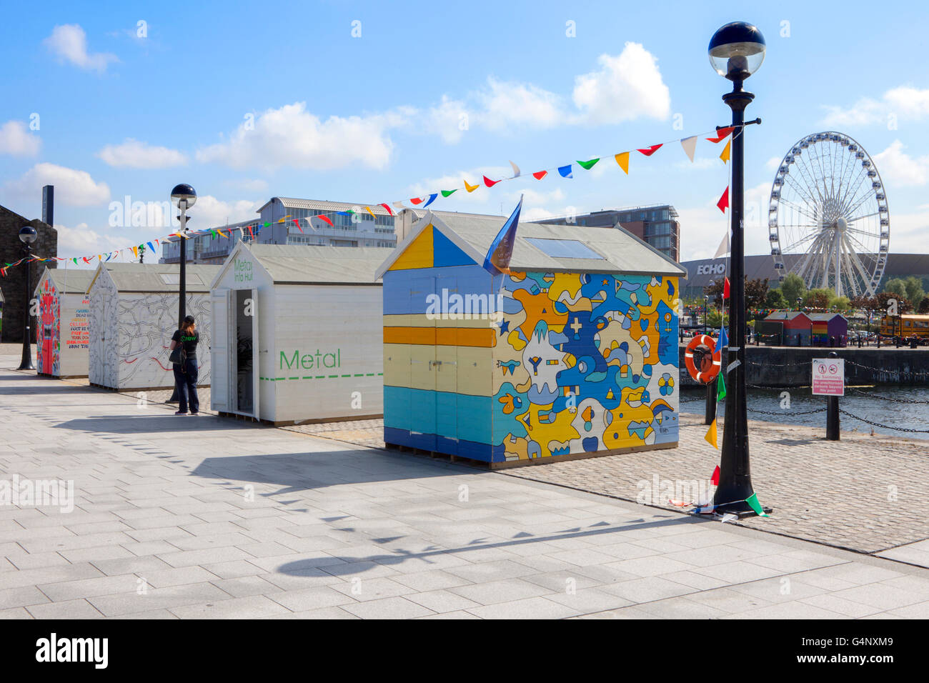 The 'Metal Hut' beach box project at Liverpool's famous Albert Dock ...