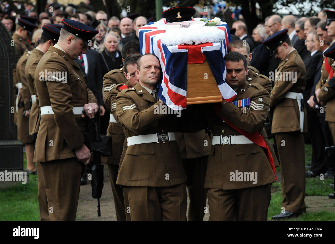 Private Matthew Thornton funeral Stock Photo - Alamy
