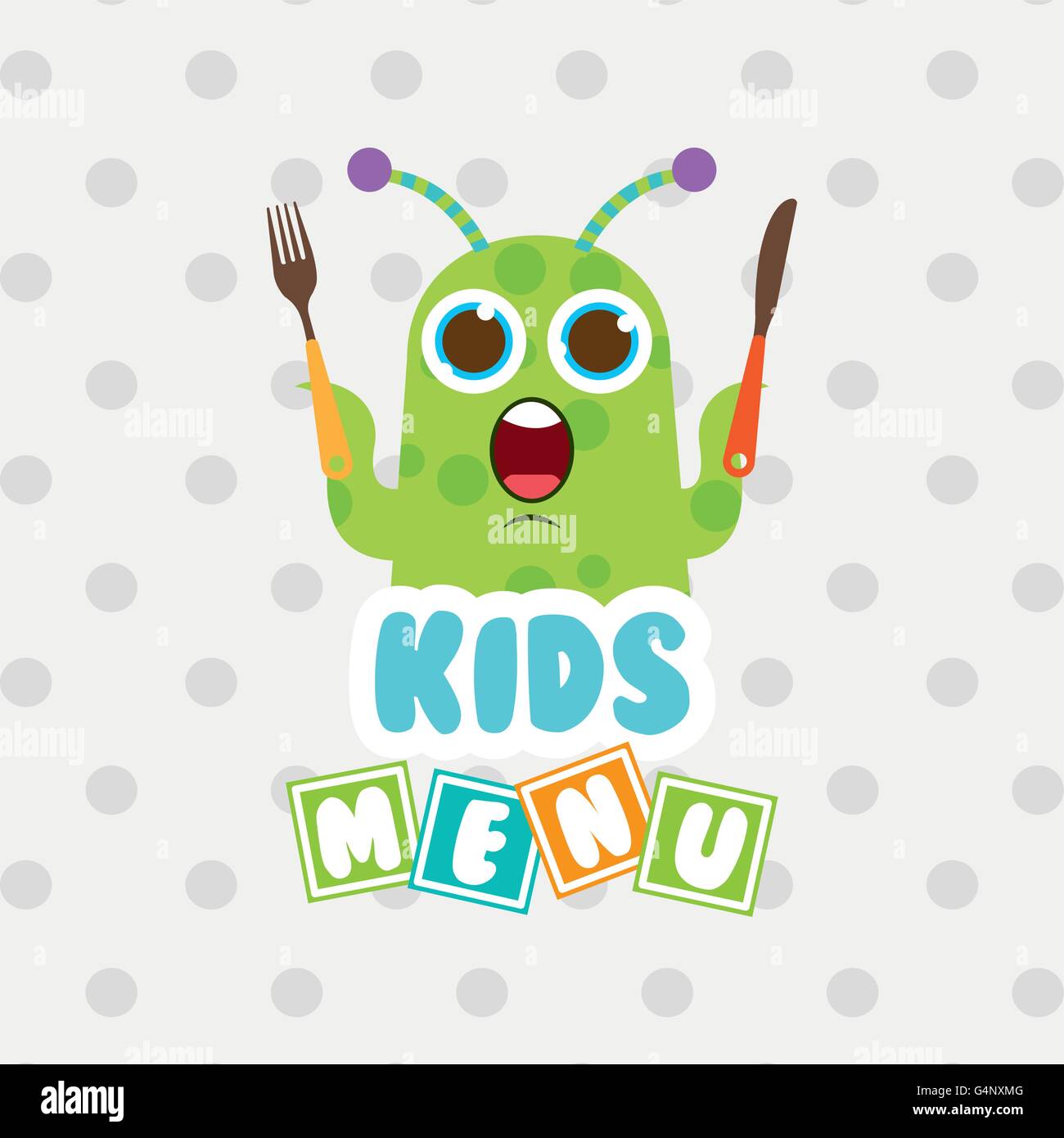 kids menu design Stock Vector Image & Art - Alamy