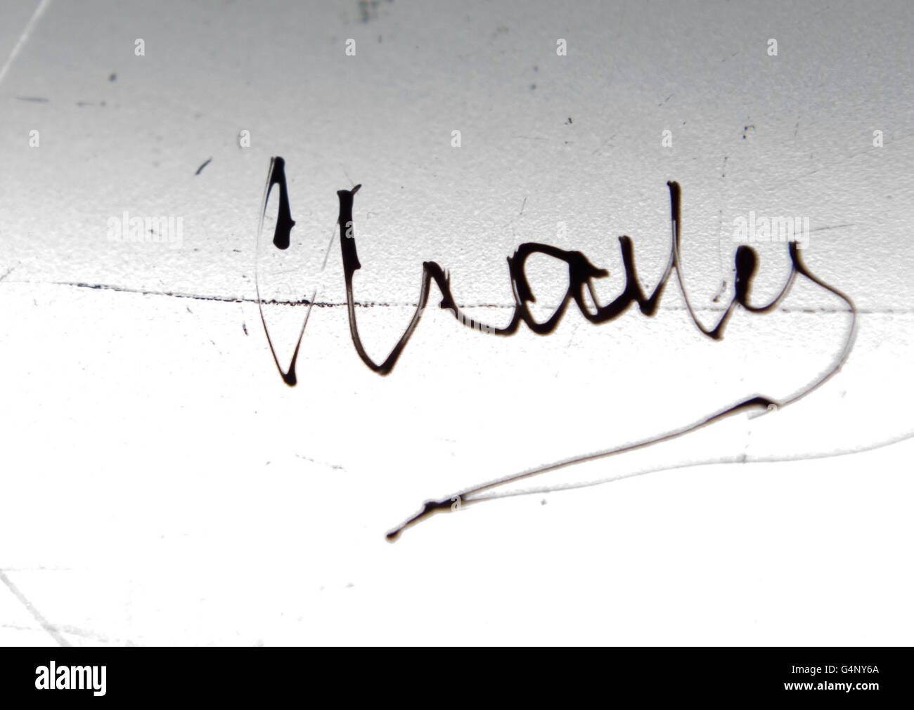 Prince charles signature hi-res stock photography and images - Alamy