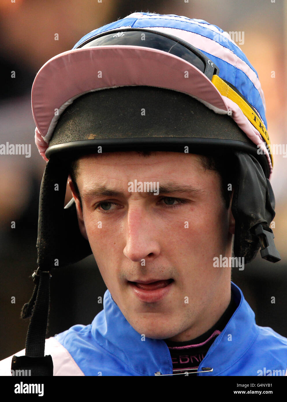 Jockey Edward John O'Connell prior to his ride on Abou Ben in the I.n.h ...