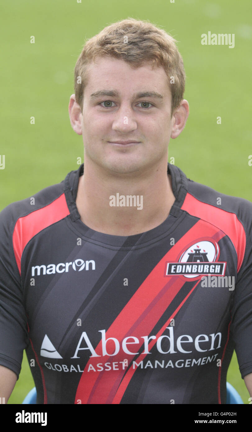 Rugby Union - Edinburgh Squad Photocall - Murrayfield. Struan Dewar ...