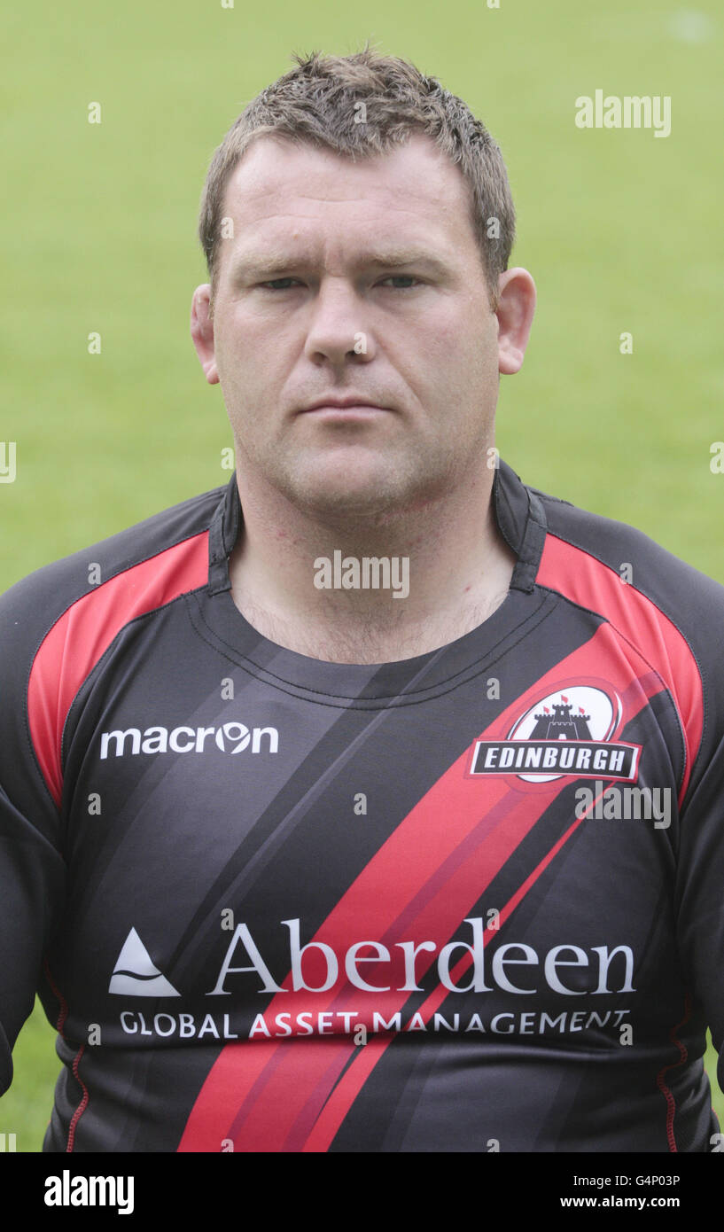Rugby Union - Edinburgh Squad Photocall - Murrayfield. Allan Jacobsen ...