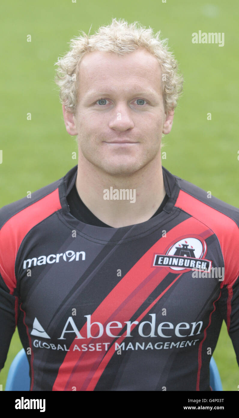 Rugby Union - Edinburgh Squad Photocall - Murrayfield. James King ...