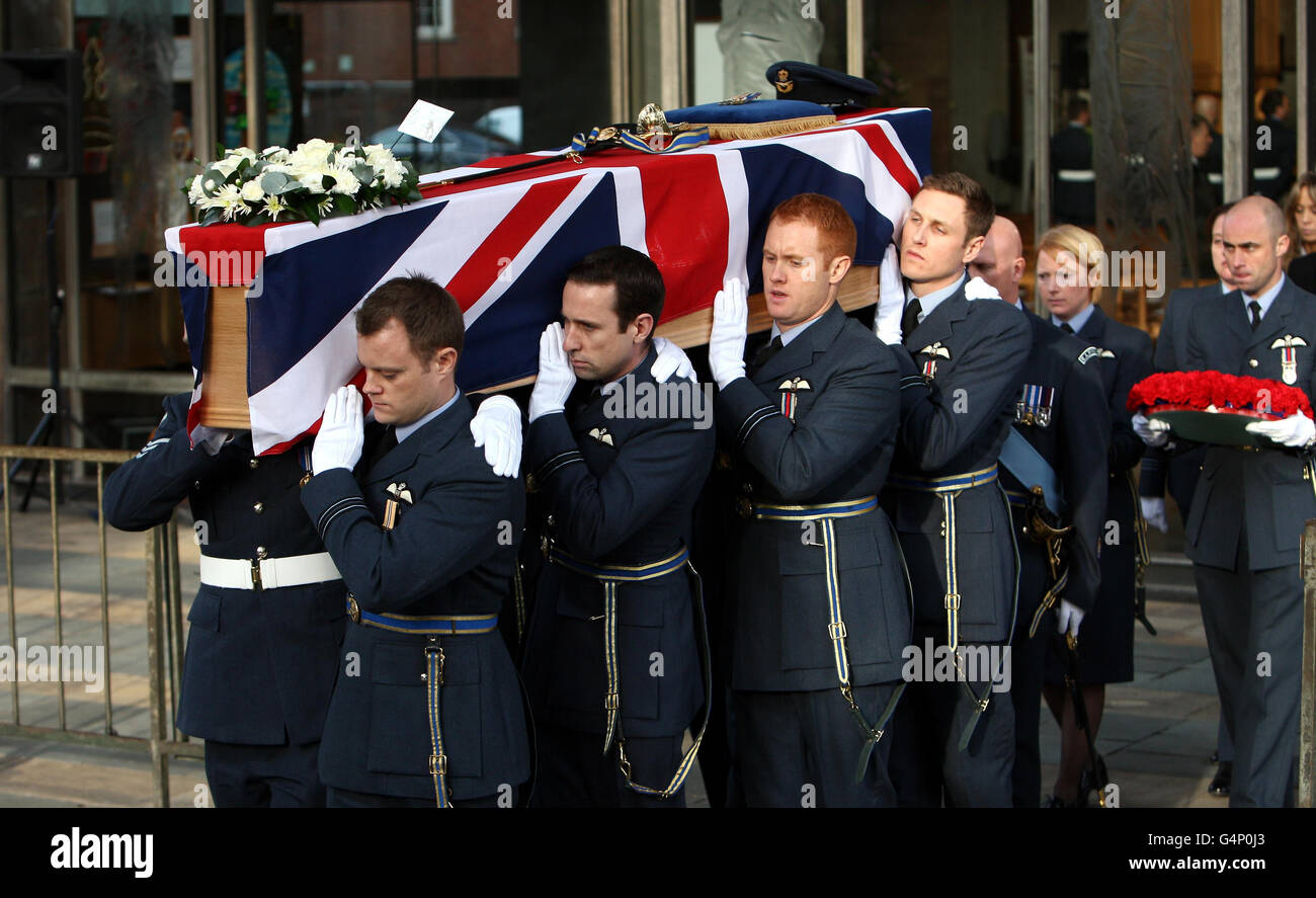 Flight Lieutenant Sean Cunningham funeral Stock Photo - Alamy