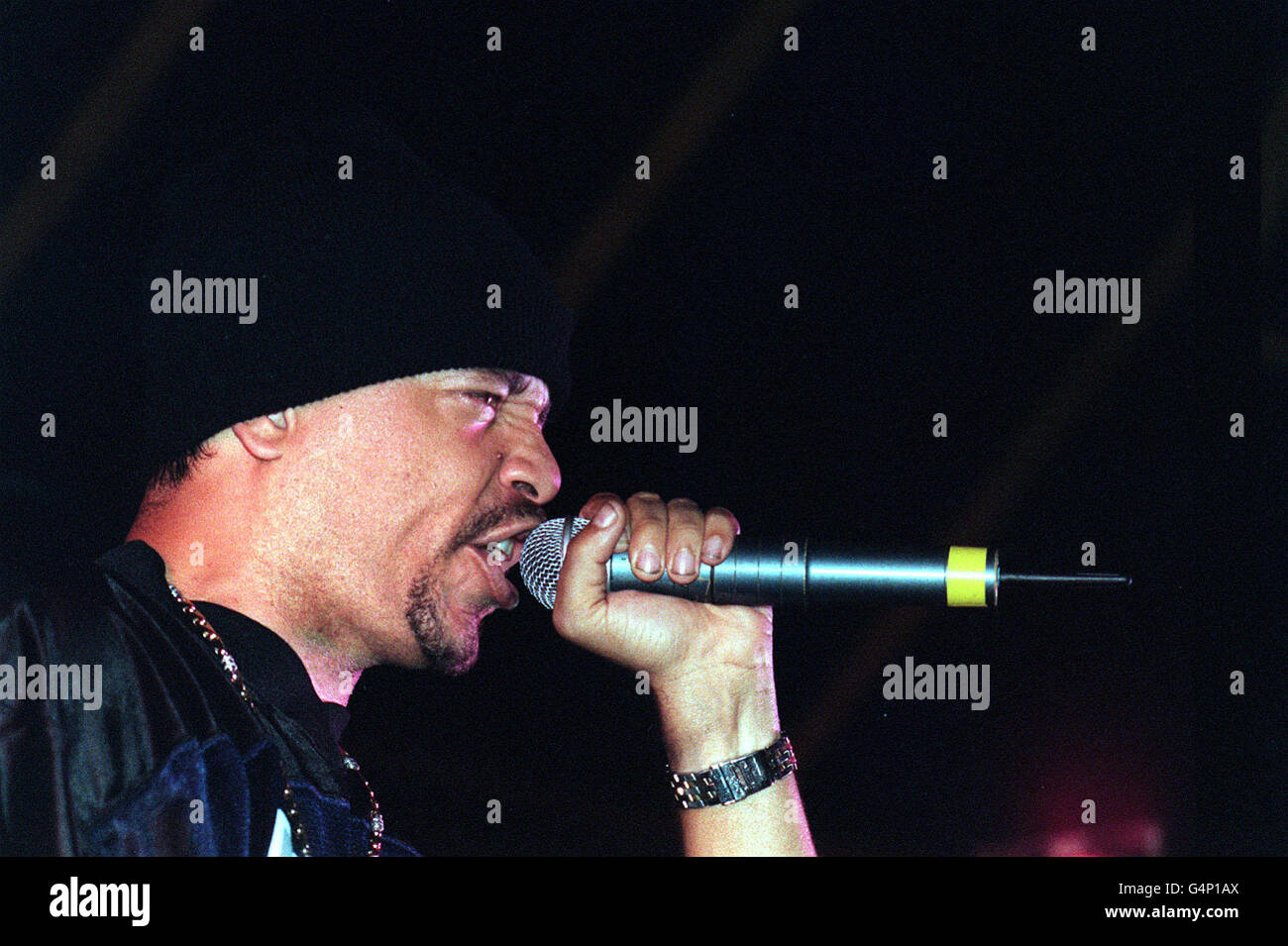Reading/Ice T. Rap singer Ice T performing on stage at the Reading ...