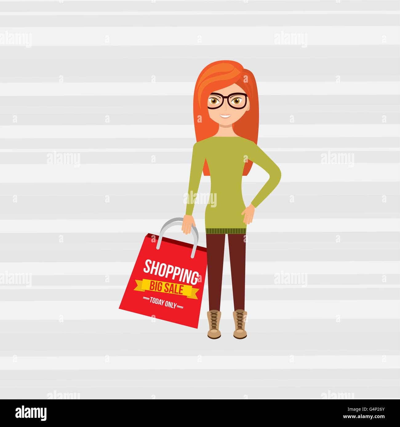 people shopping design Stock Vector Image & Art - Alamy
