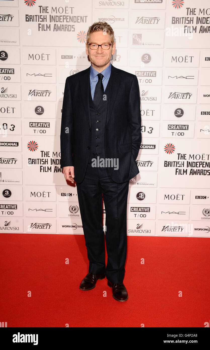 Kenneth Branagh arrives at the Moet British Independent Film Awards at ...