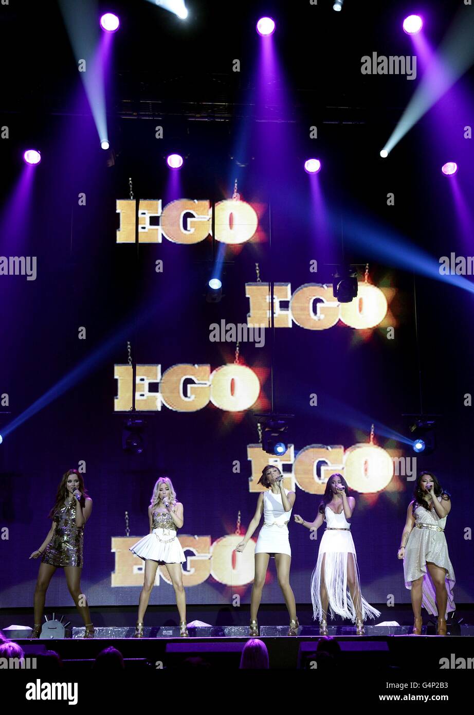 Capital FM's Jingle Bell Ball - Sunday - London. The Saturdays on stage ...