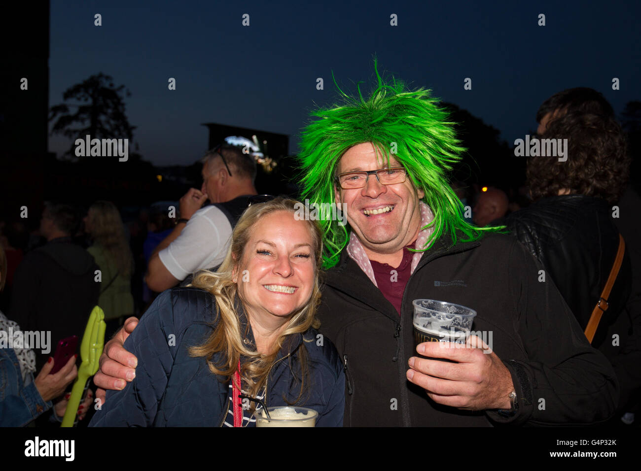 Windermere, Cumbria, UK. 18th June, 2016.Charity gig the Glebe on the ...