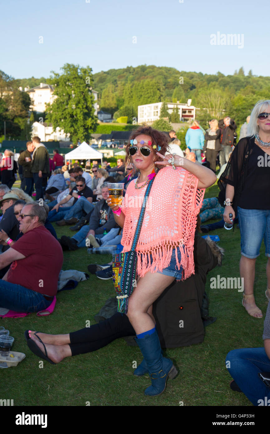 Windermere, Cumbria, UK. 18th June, 2016.Charity gig the Glebe on the ...