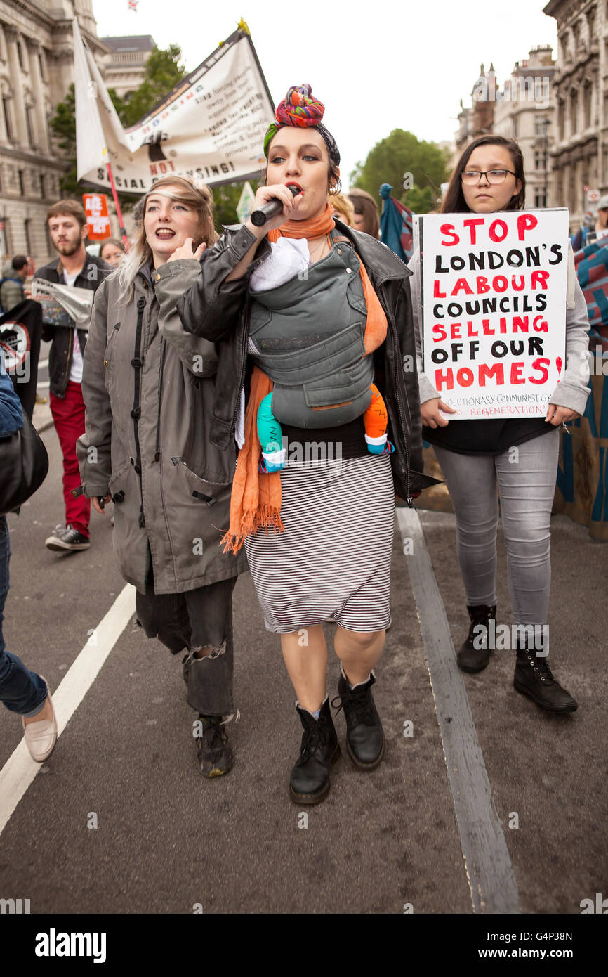 Social housing london protest hi-res stock photography and images - Alamy