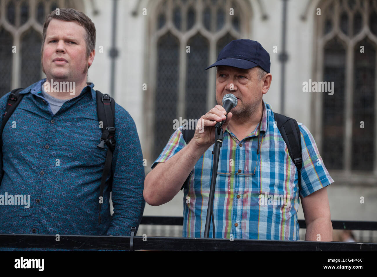 London, UK. 18th June, 2016. Cllr Gary Heather of Islington Council ...