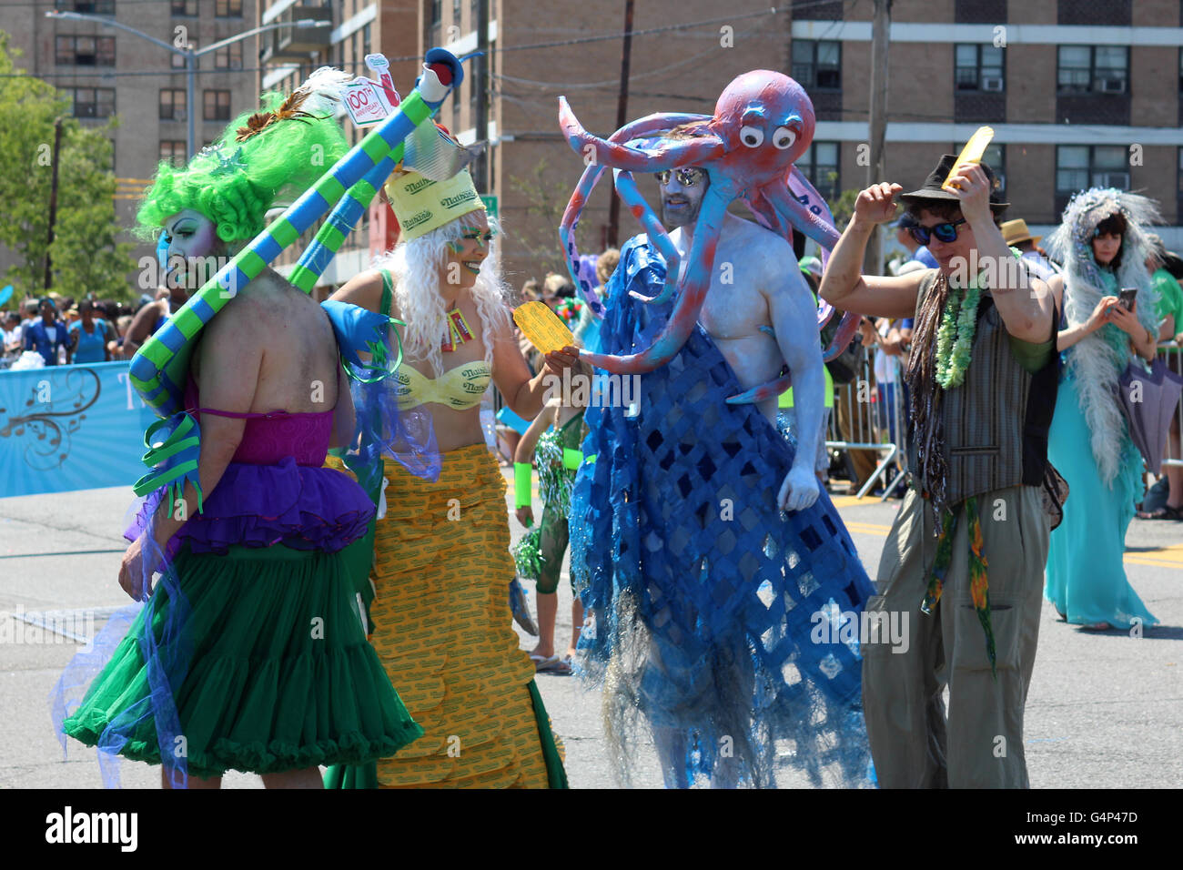 Mermaid Parade 2016, Coney Island, Brooklyn, New York City Stock Photo ...
