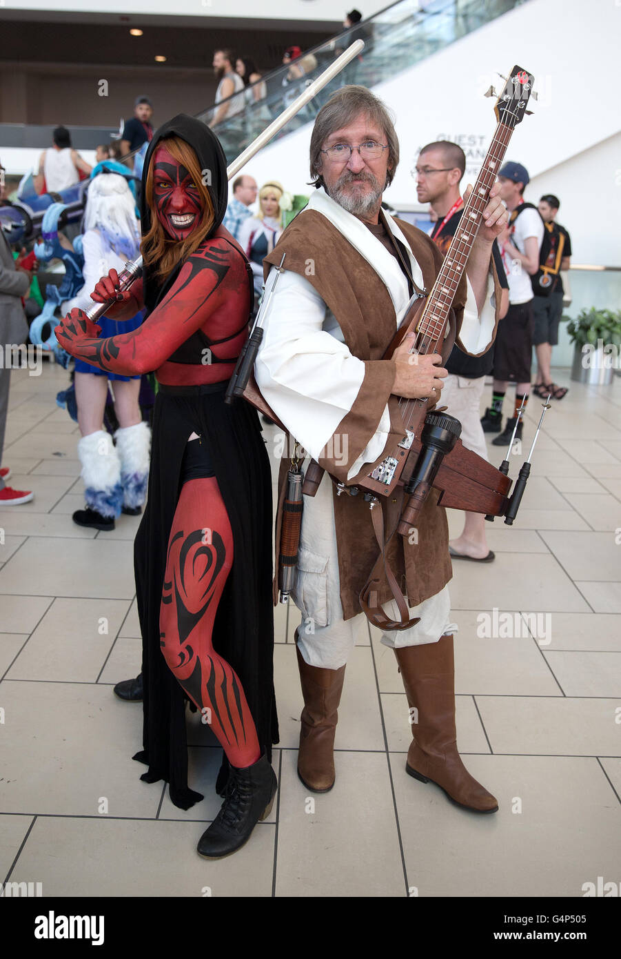Denver, Colorado, USA. 18th June, 2016. Denver Comic Con fans show off ...