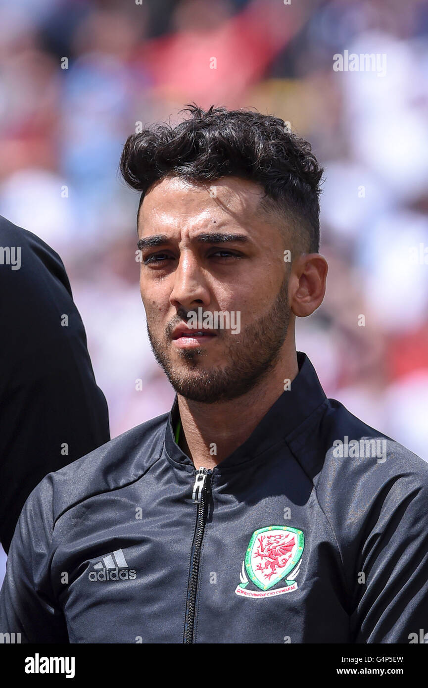Lens, France. 16th June, 2016. Neil Taylor (WAL) Football/Soccer : UEFA ...