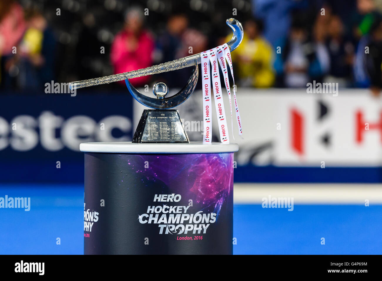 LONDON, ENGLAND - 17th JUNE, 2016: The Trophy was displayed during the ...