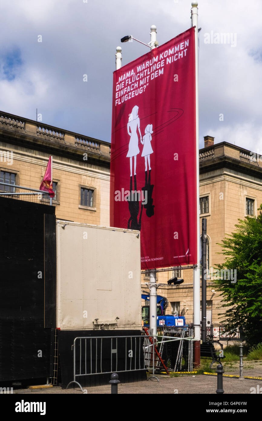 Berlin, Germany. 19th June 2016. The 'Center for Political Beauty ...