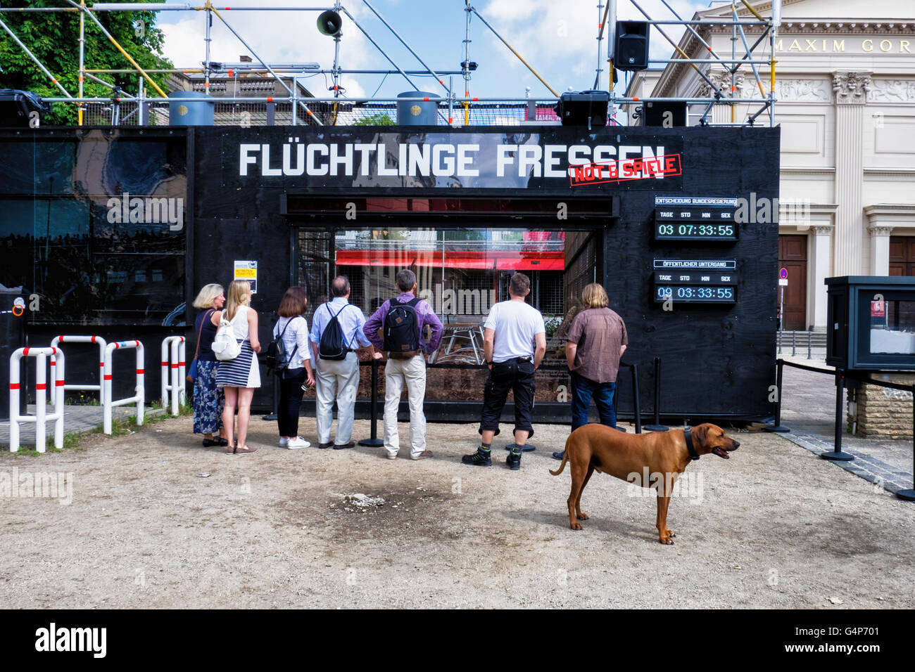 Berlin, Germany. 19th June 2016. The 'Center for Political Beauty ...