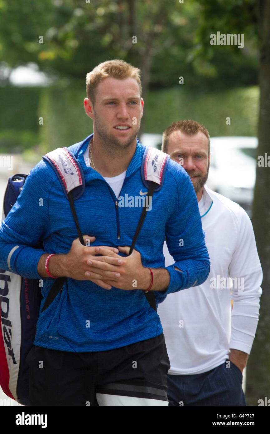 Wimbledon London,UK. 19th June 2016. American professional player Jack ...
