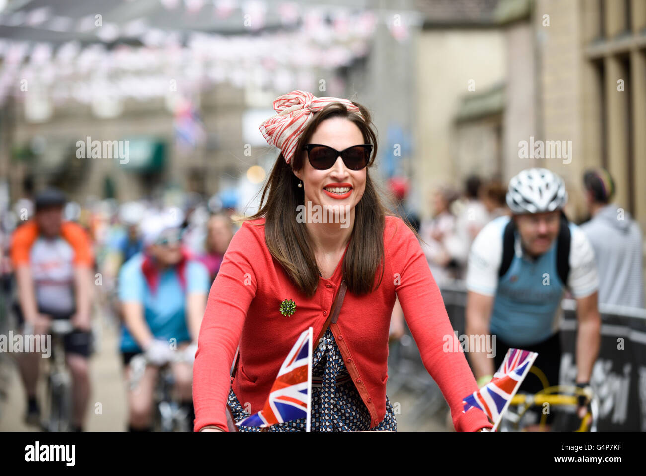 Bakewell,Derbyshire,UK:19th June 2016.Cyclist from all round the world ...