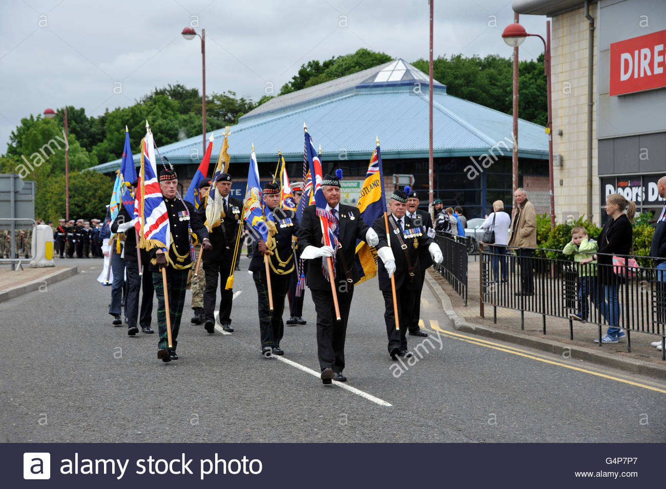 Royal British Legion Standard Bearers Stock Photos & Royal British ...