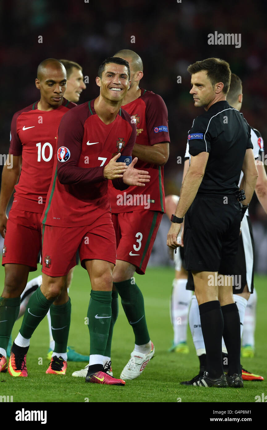 Cristiano Ronaldo dos Santos Aveiro (Portugal) Nicola Rizzoli (Referee ...