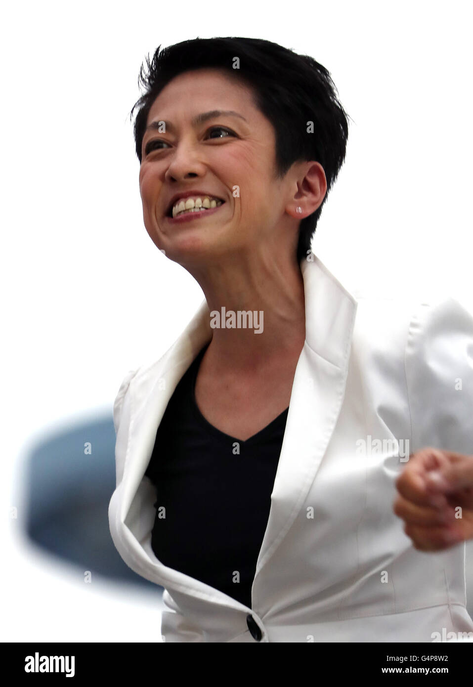 Yokohama, Japan. 19th June, 2016. Renho, acting president of Japan's ...