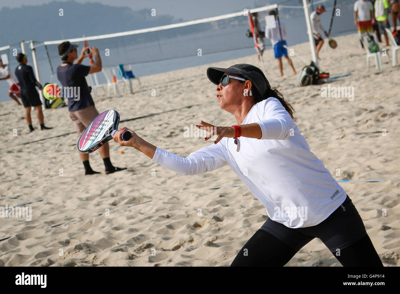 RIO DE JANEIRO, Brazil - 06/19/2016: BRAZILIAN CIRCUIT BEACH TENNIS ...