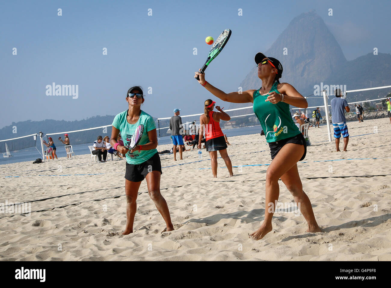 RIO DE JANEIRO, Brazil - 06/19/2016: BRAZILIAN CIRCUIT BEACH TENNIS ...