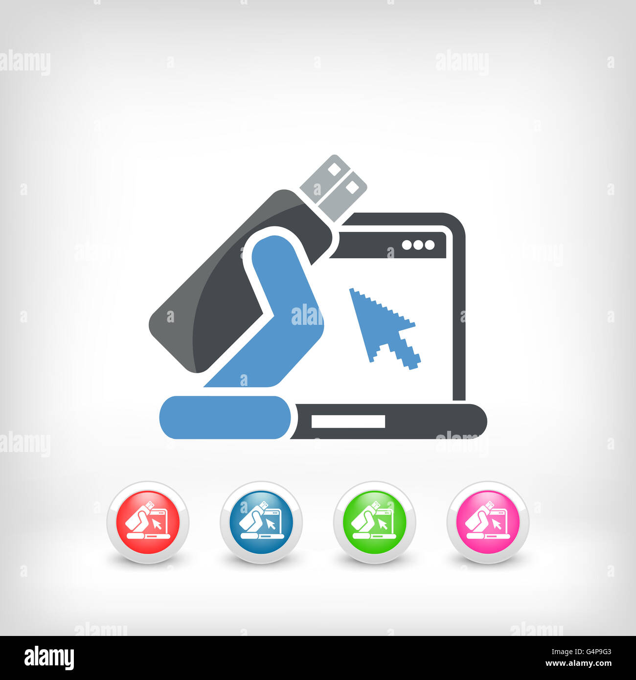 Usb computer icon Stock Photo - Alamy
