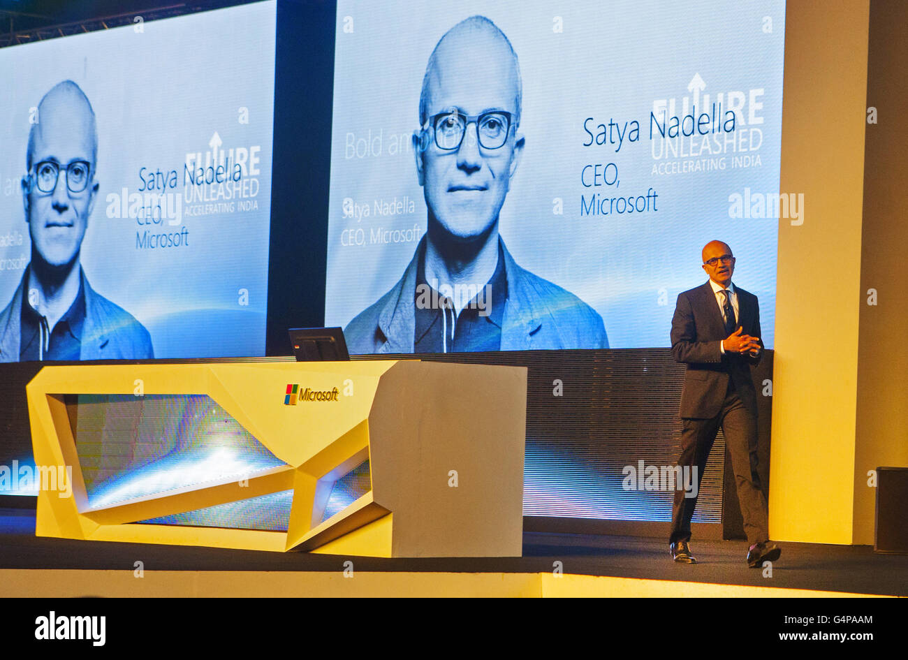 Microsoft satya nadella hi-res stock photography and images - Alamy