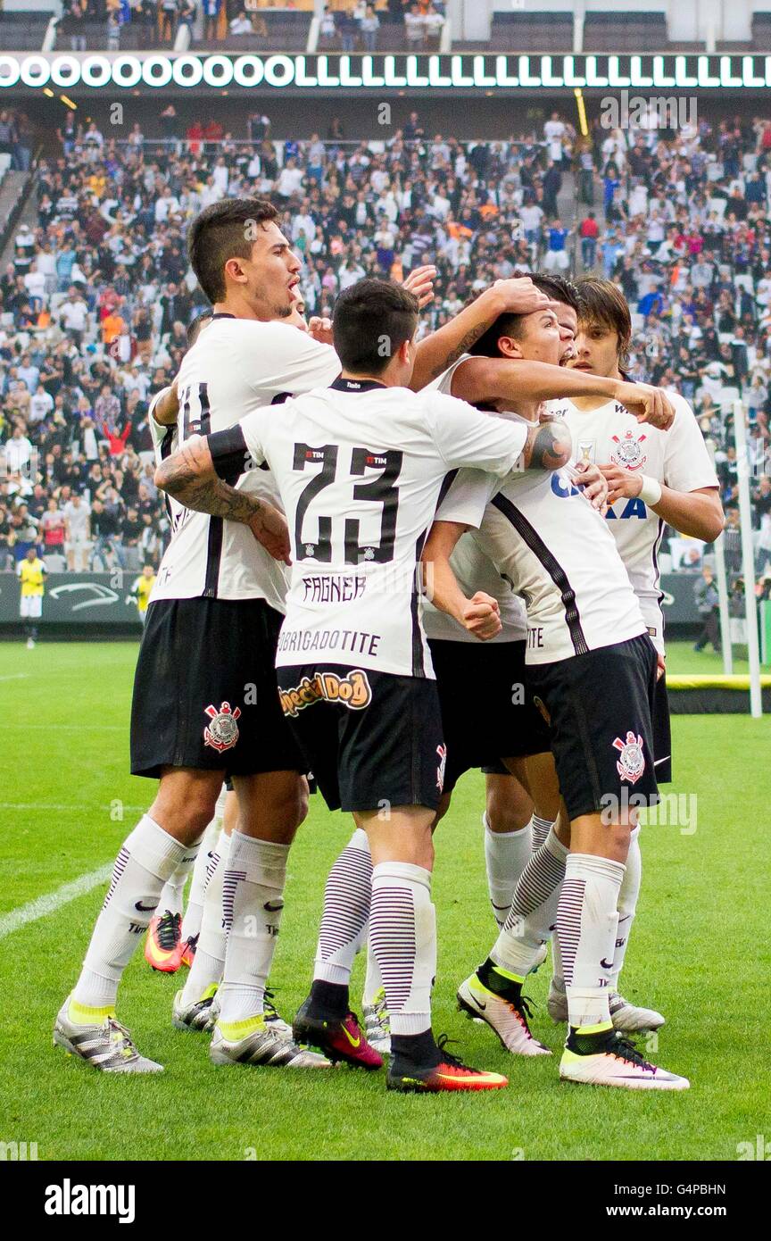 SAO PAULO, Brazil - 19/06/2016: CORINTHIANS X BOTAFOGO - Celebration ...