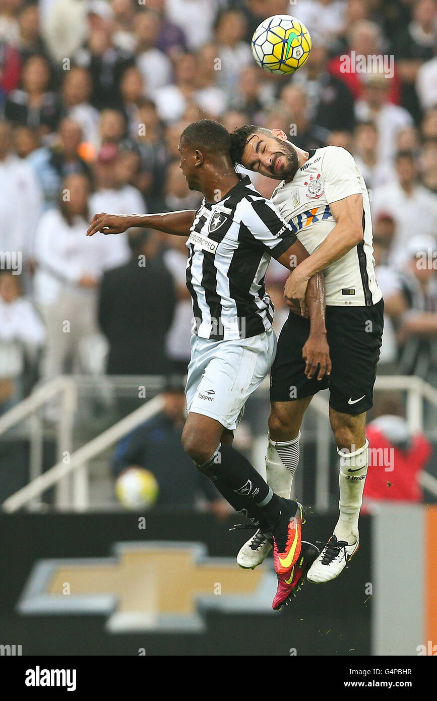 SAO PAULO, Brazil - 06/19/2016: CORINTHIANS X BOTAFOGO - bot18 dis ...