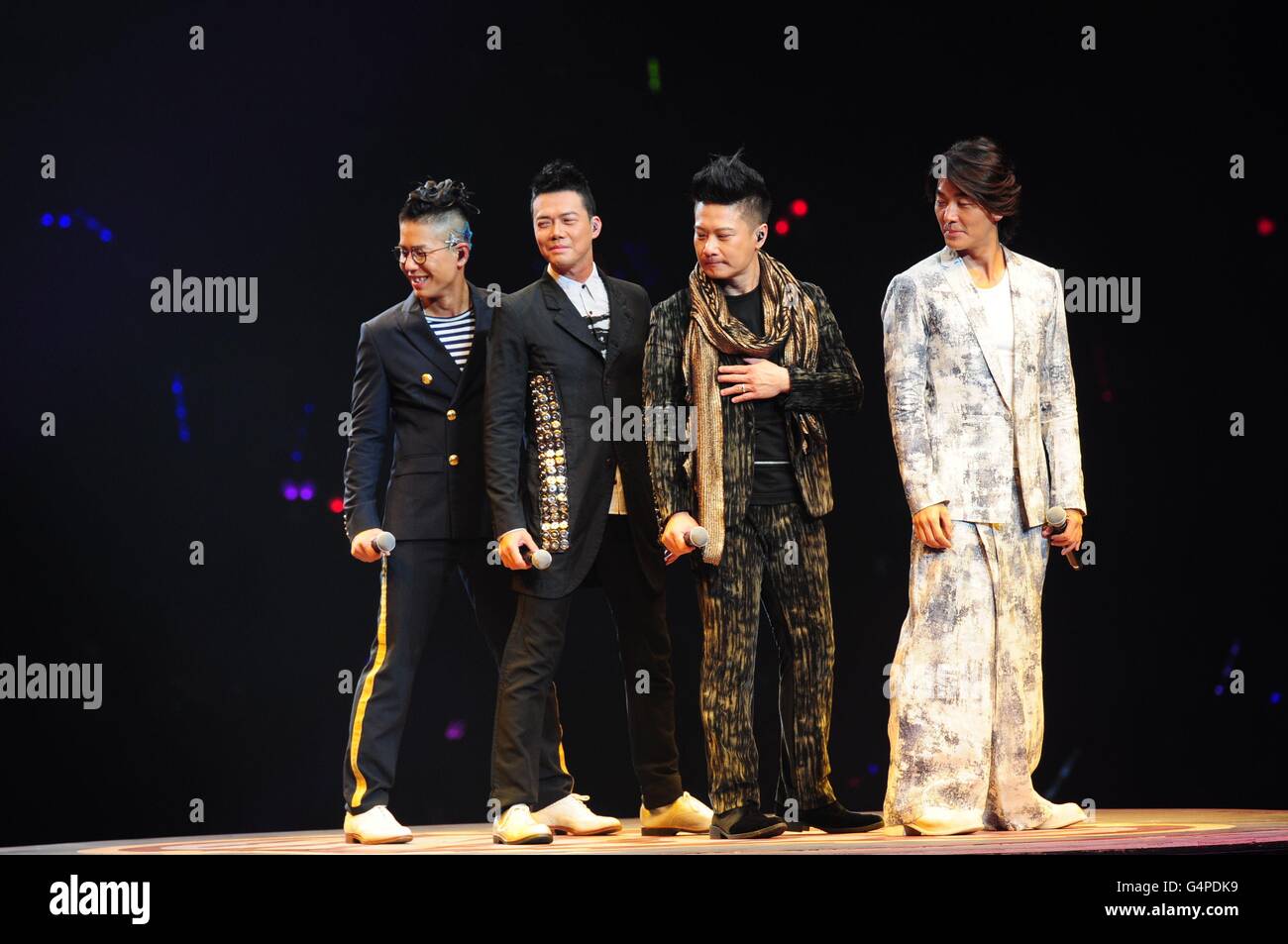 Shanghai, China. 18th June, 2016. Ekin Cheng leads Wise guys holds ...