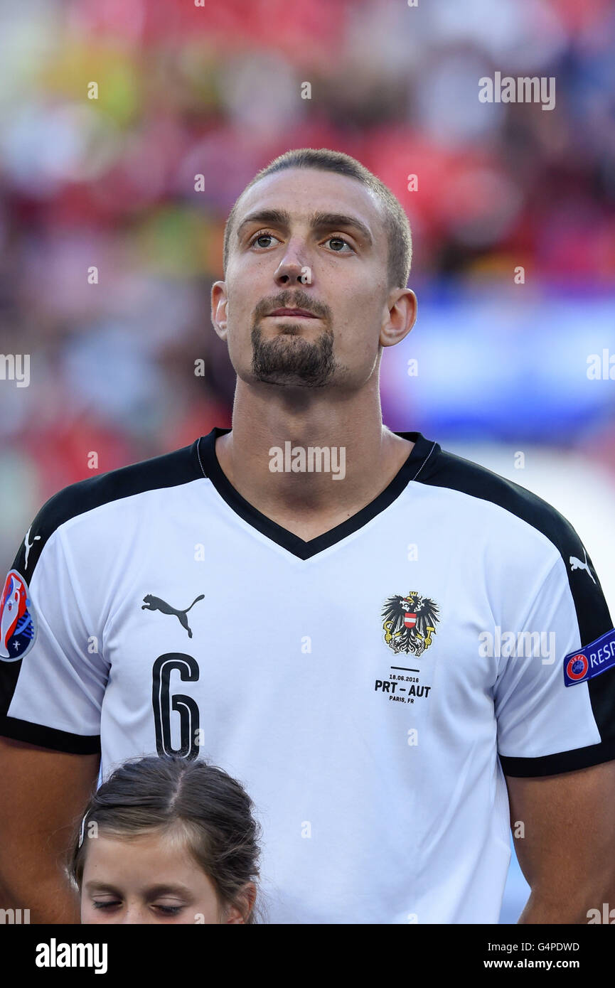 Stefan Ilsanker (Austria) ; June 18, 2016 - Football : Uefa Euro France ...