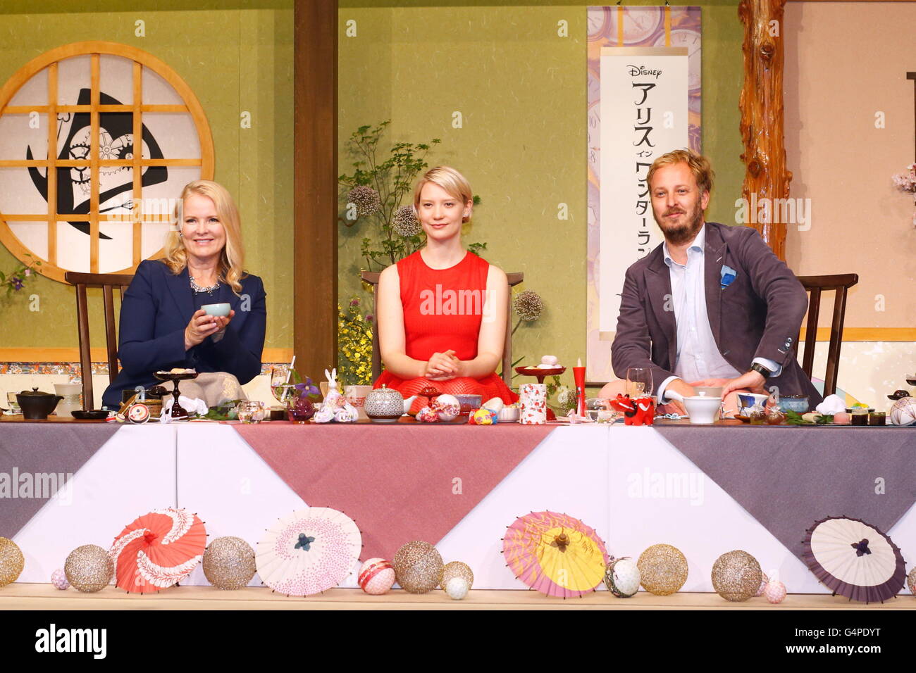 Tokyo, Japan. 20th June, 2016. (L-R) Producer Suzanne Todd, actress Mia ...