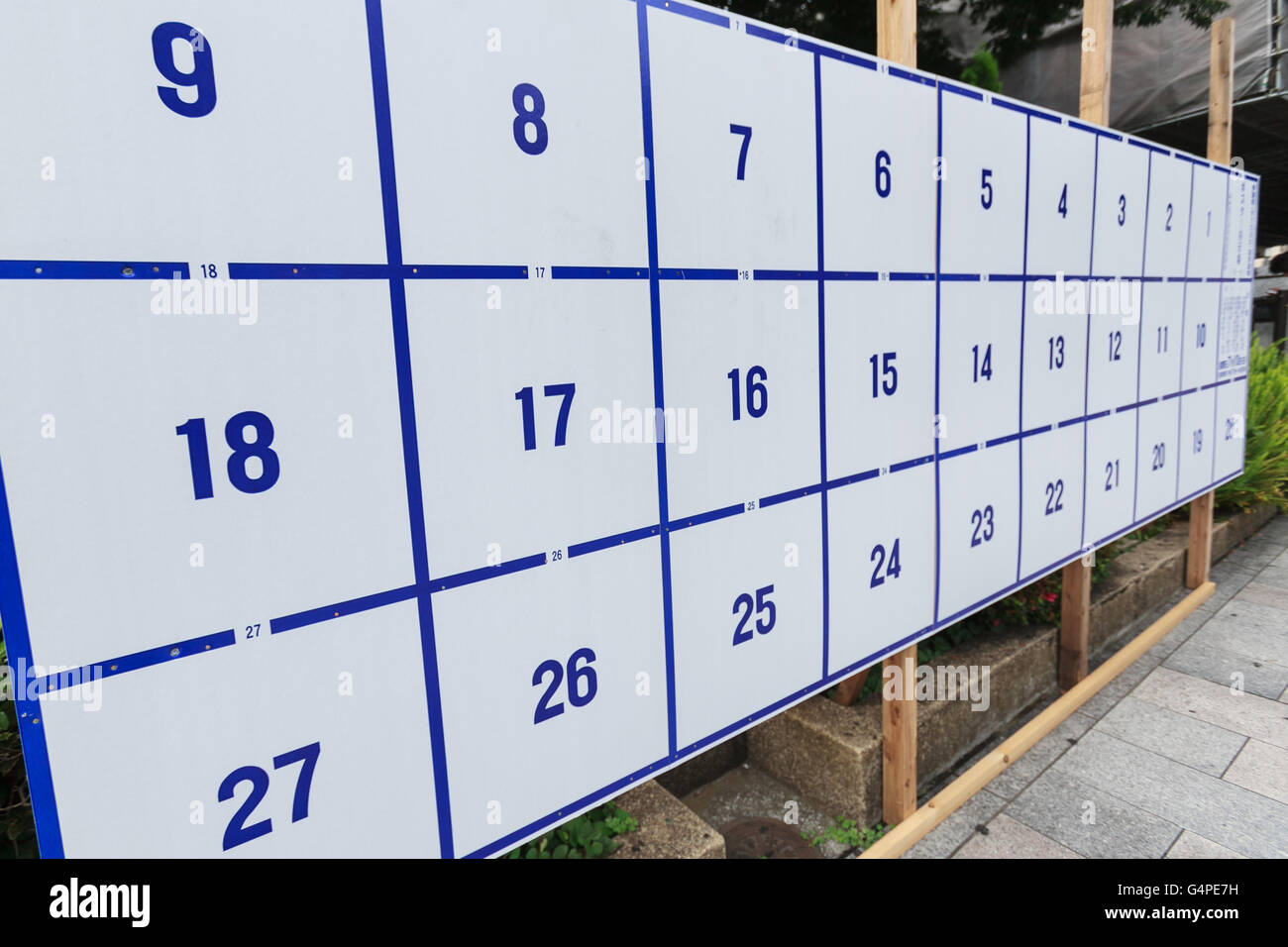 A poster board erected specifically for election ads ready to hold ...