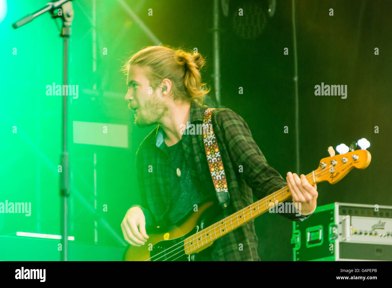 Kiel, Germany. 19th June, 2016.The singersongwriter Joris performs with ...