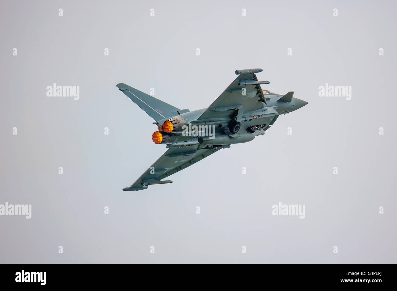 RAF Cosford, Wolverhampton, UK. 19th June, 2016. The RAF Typhoon showed ...