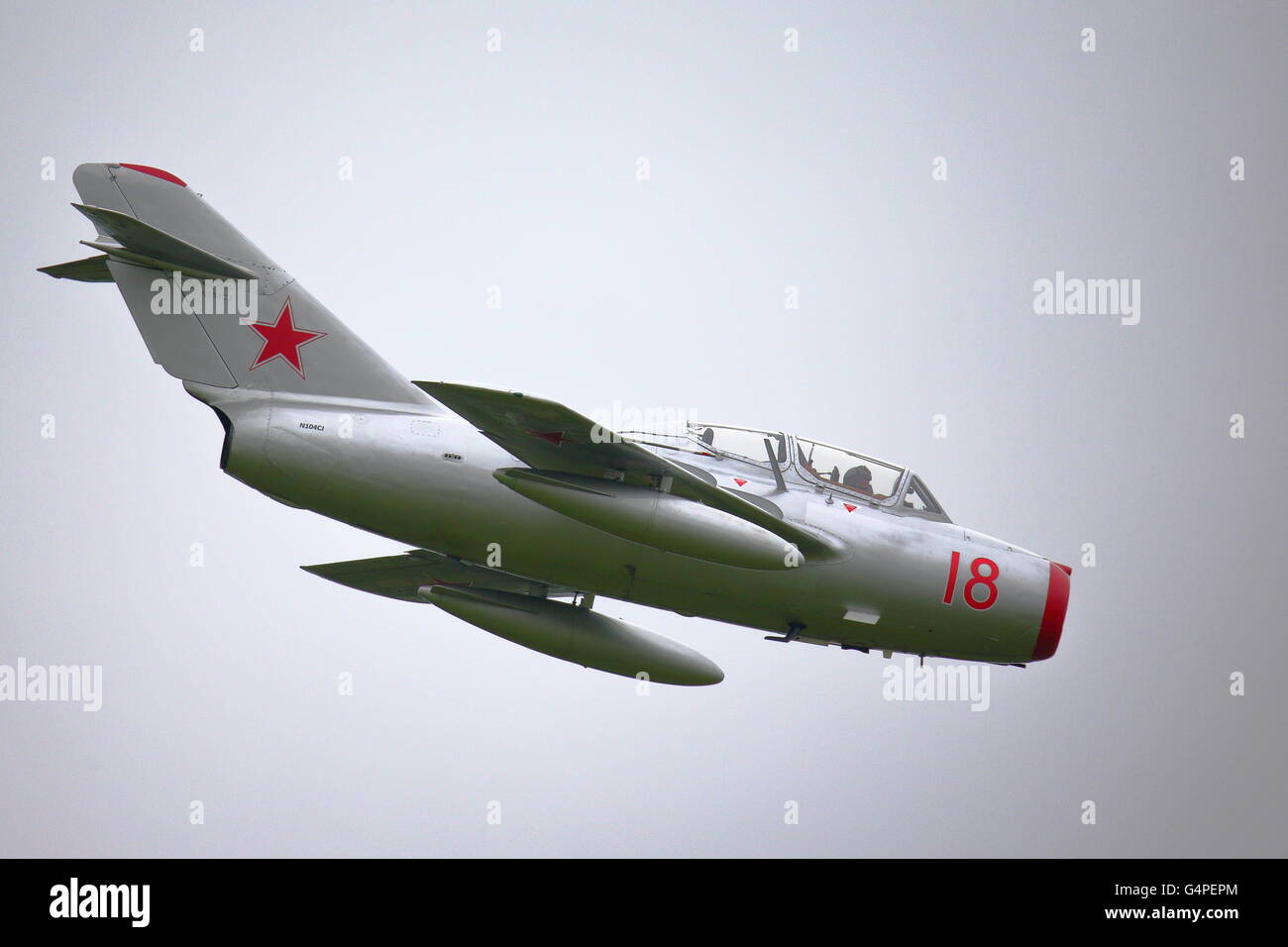 RAF Cosford, Wolverhampton, UK. 19th June, 2016. The Norwegian Mig15 ...