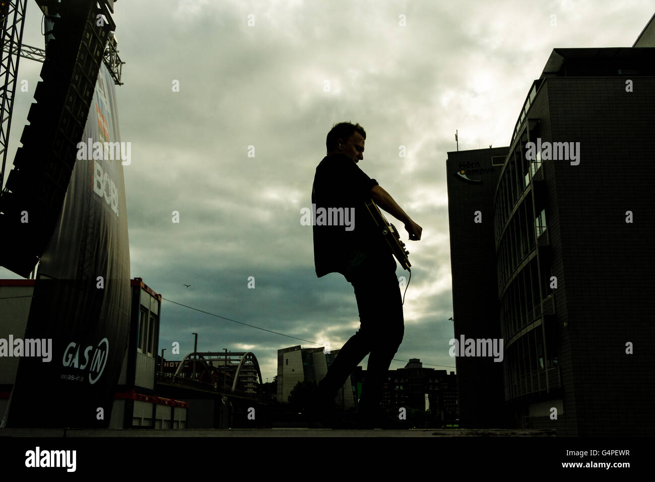 Kiel, Germany. 19th June, 2016.The singersongwriter Joris performs with ...