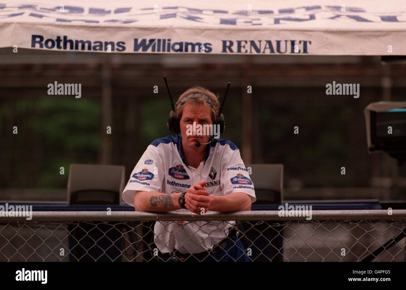 BRAZILIAN GRAND PRIX. DICKIE STANFORD, WILLIAMS TEAM MANAGER Stock ...