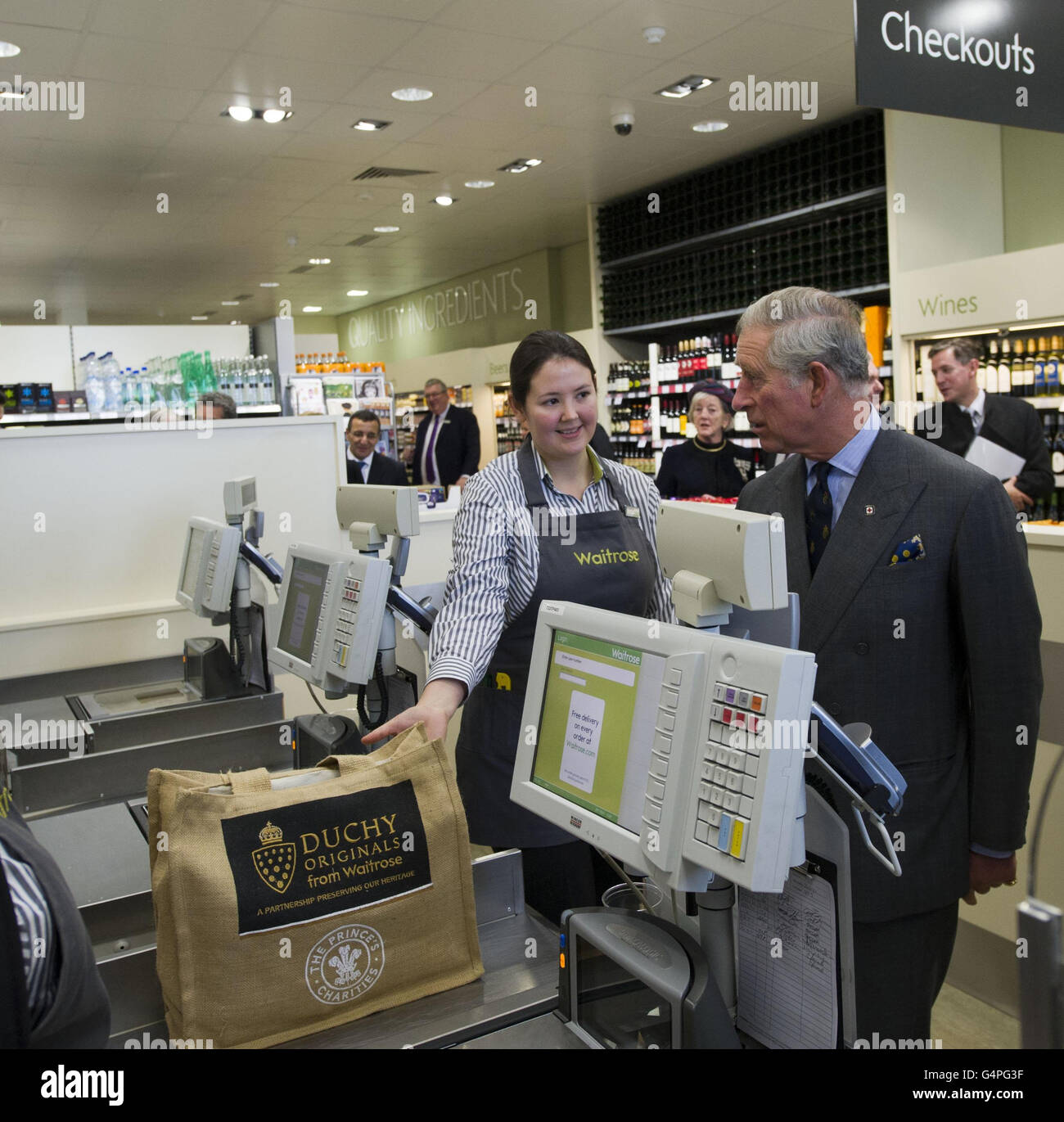 Waitrose supermarket checkout hi-res stock photography and images - Alamy