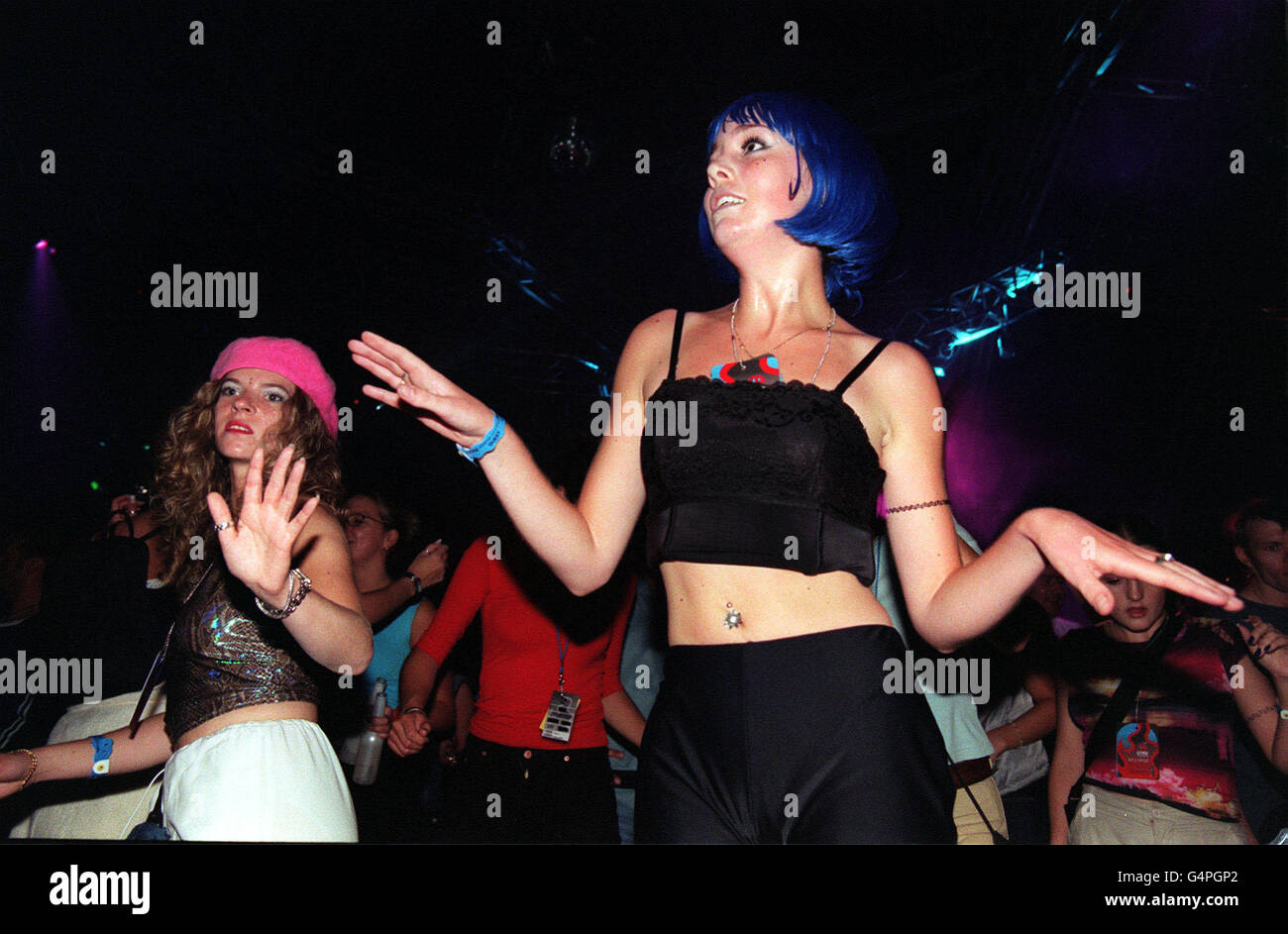 Ravers having a good time at the Lynx Voodoo music Eclipse music event ...