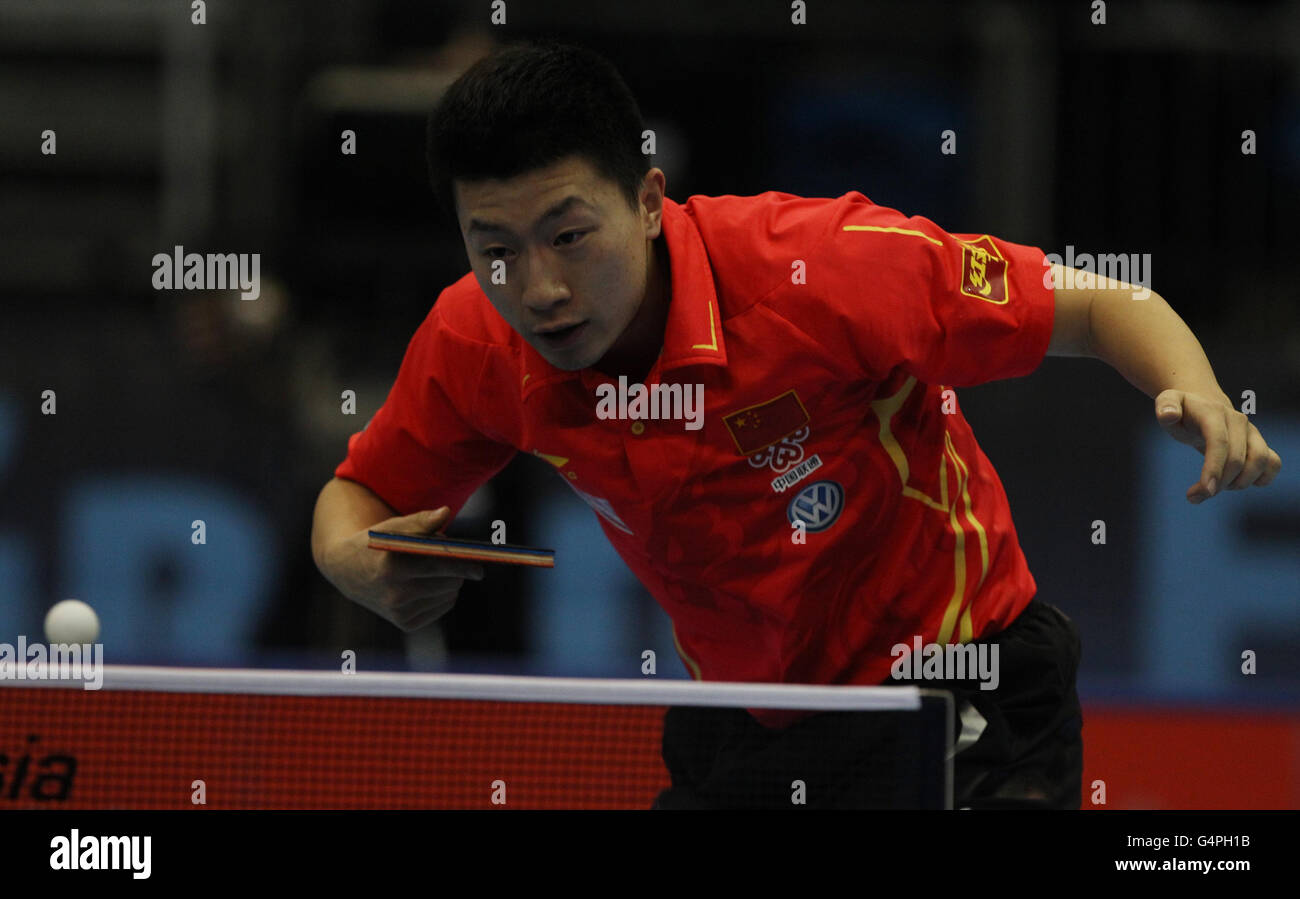 Japan's Ma Long during his quarter final win over Chinese Taipei's ...