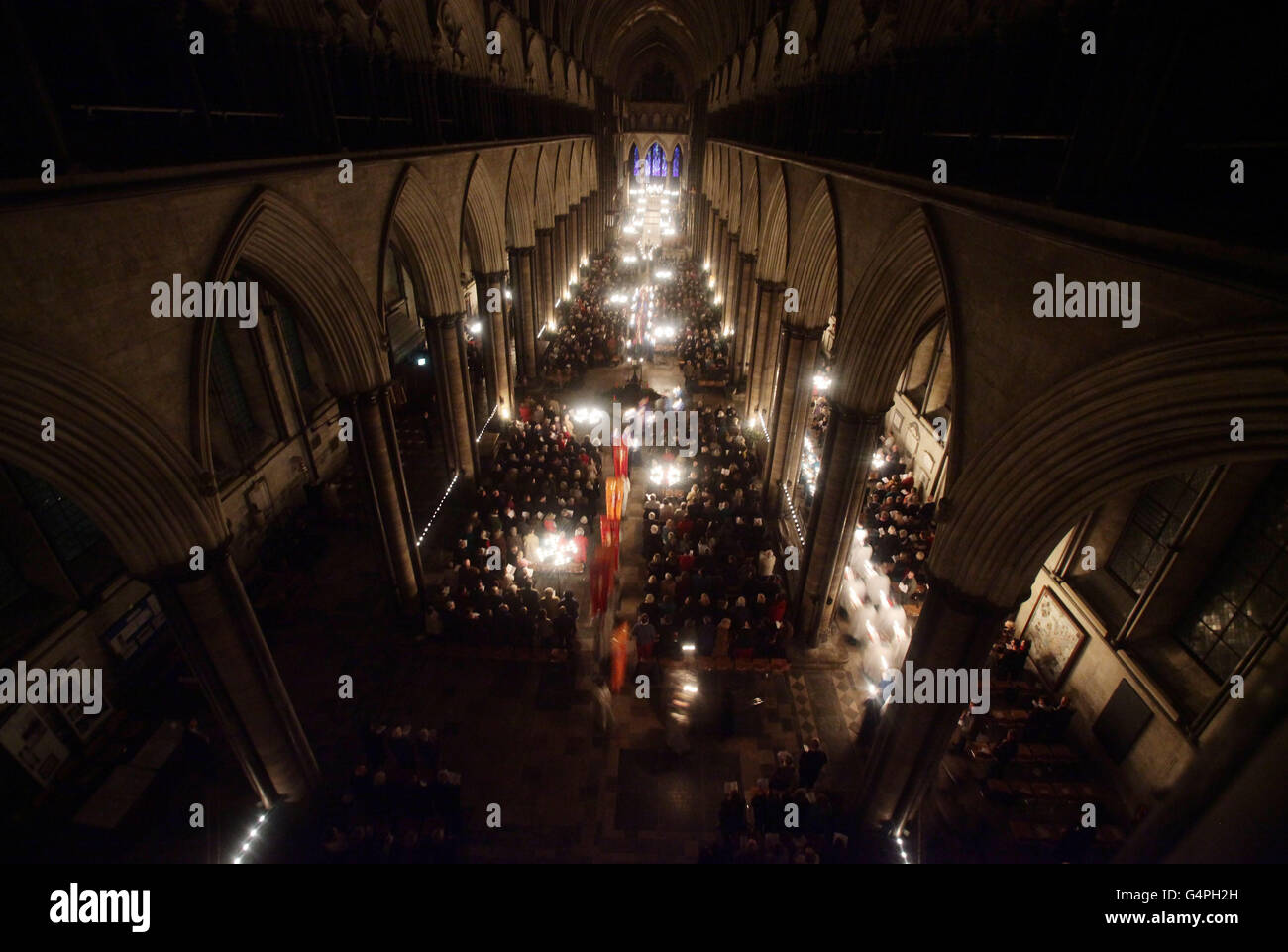 Salisbury Cathedral Advent Procession Stock Photo - Alamy