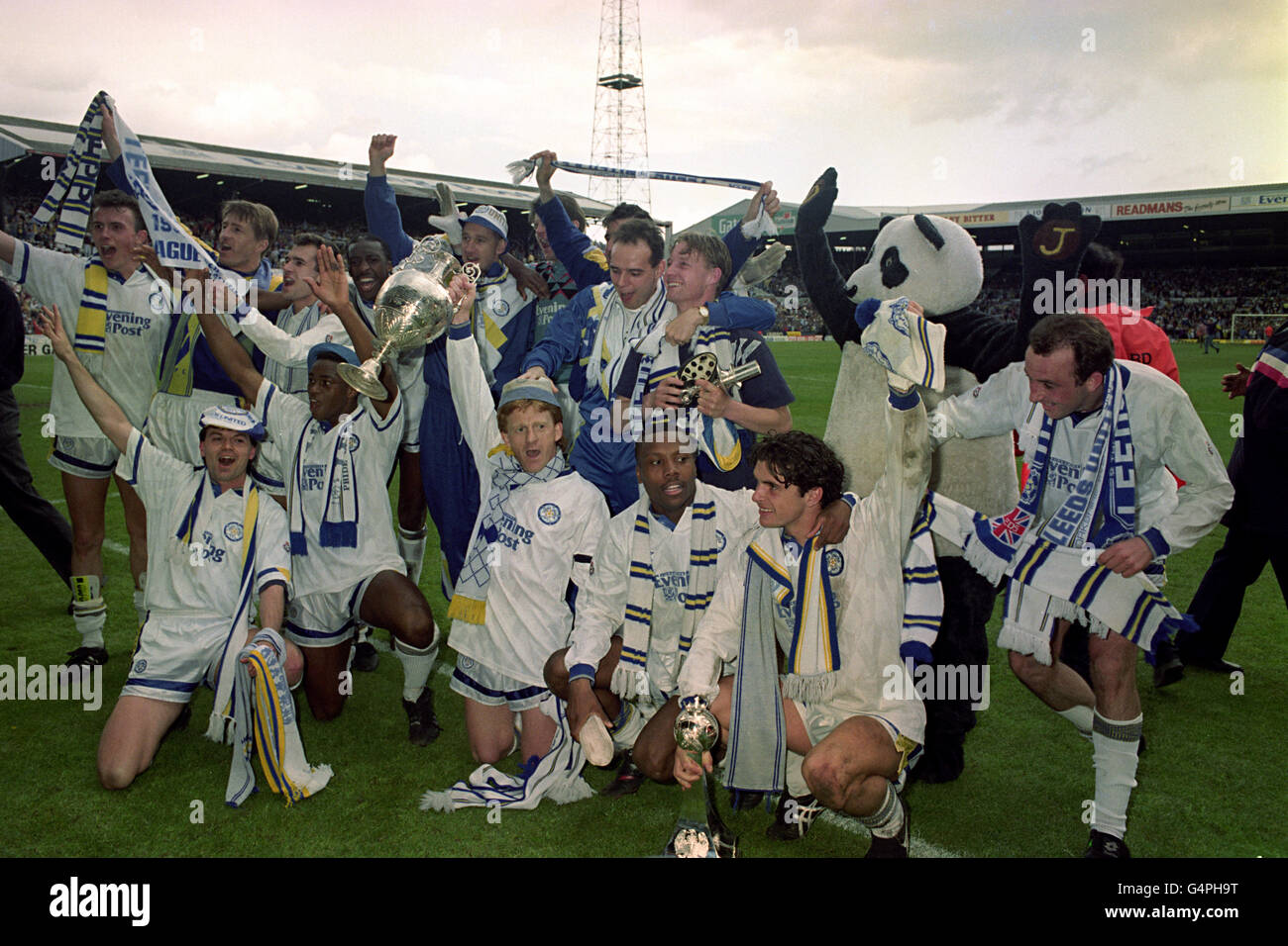 Celebration for League Champions Leeds United with the Championship ...