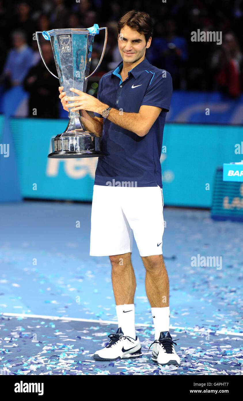 Federer atp finals trophy hi-res stock photography and images - Alamy