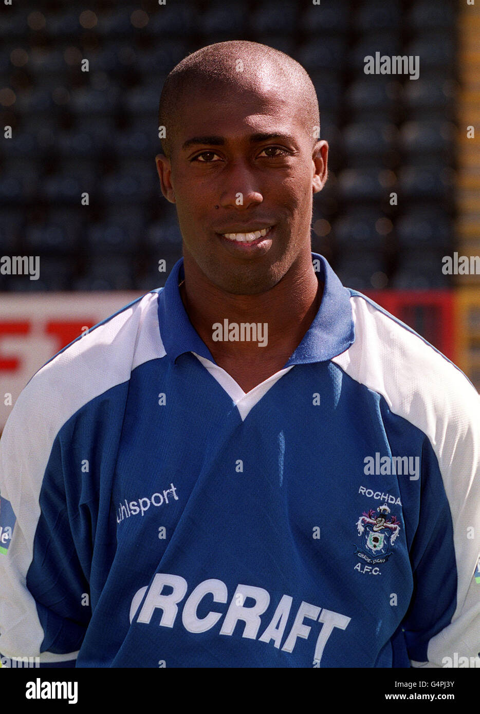 Rochdale/Dean Stokes. Dean Stokes of Football League Division 3 team Rochdale FC, during a ...